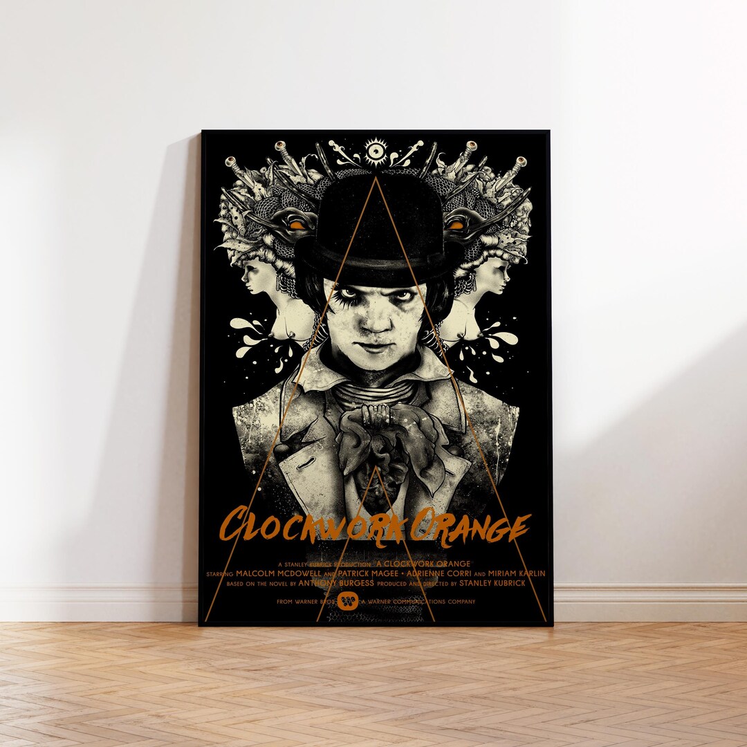 A Clockwork Orange Movie Poster, Wall Art, Wall Decoration, Framed ...