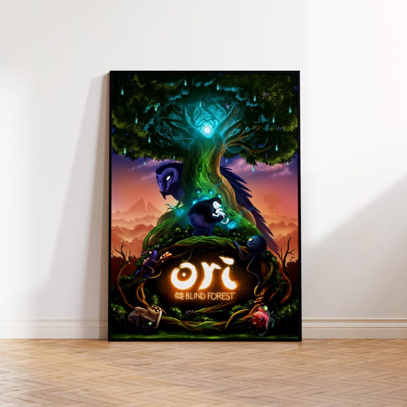 Ori and the Blind Forest Game Poster, Wall Art, Wall Decoration, Framed ...