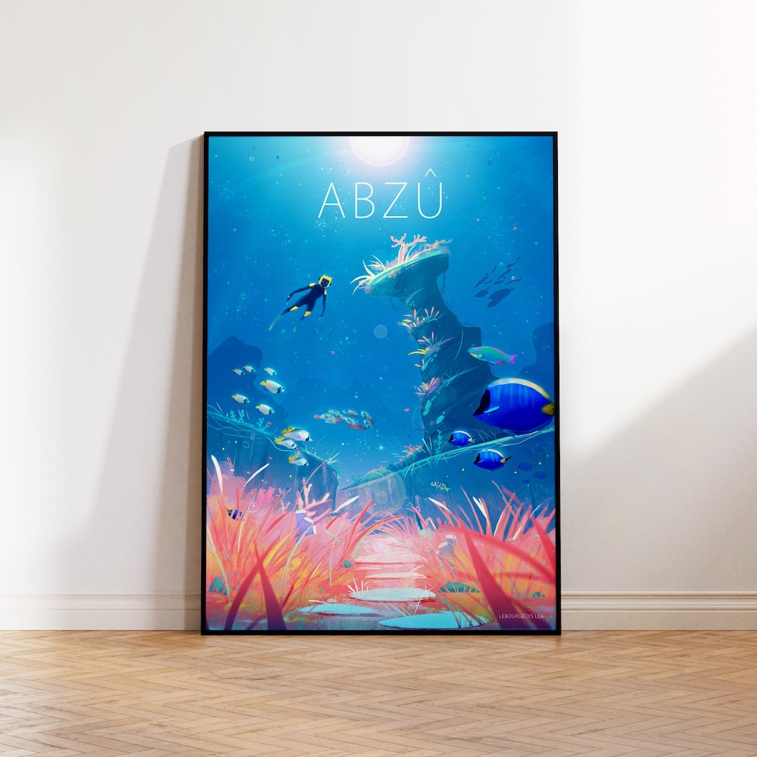 Abzu Game Poster, Wall Art, Wall Decoration, Framed Poster, Classic ...