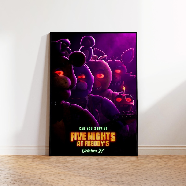 Five Nights at Freddy's Game Poster, Wall Art, Wall Decoration, Framed ...