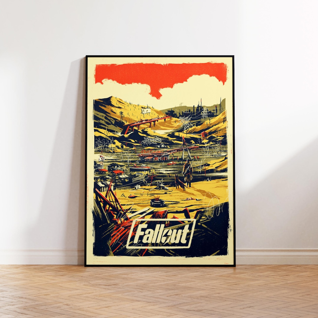Fallout New Vegas Game Poster, Wall Art, Wall Decoration, Framed Poster ...