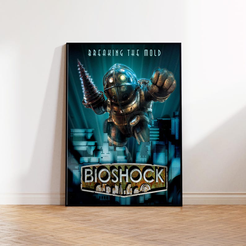 Bioshock Game Poster, Wall Art, Wall Decoration, Framed Poster, Classic ...