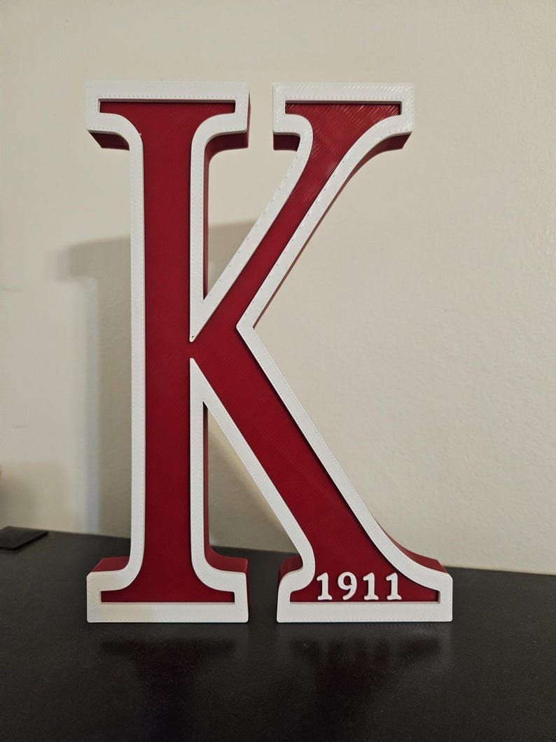 Greek Letter Statue: Sorority/fraternity Wall Art - Etsy