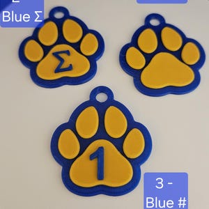 Sgrho Poodle Keychain: Sorority Gift, Blue and Gold - Etsy