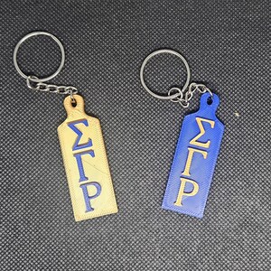Sgrho Poodle Keychain: Sorority Gift, Blue and Gold - Etsy