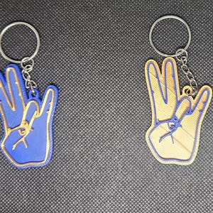 Sgrho Poodle Keychain: Sorority Gift, Blue and Gold - Etsy