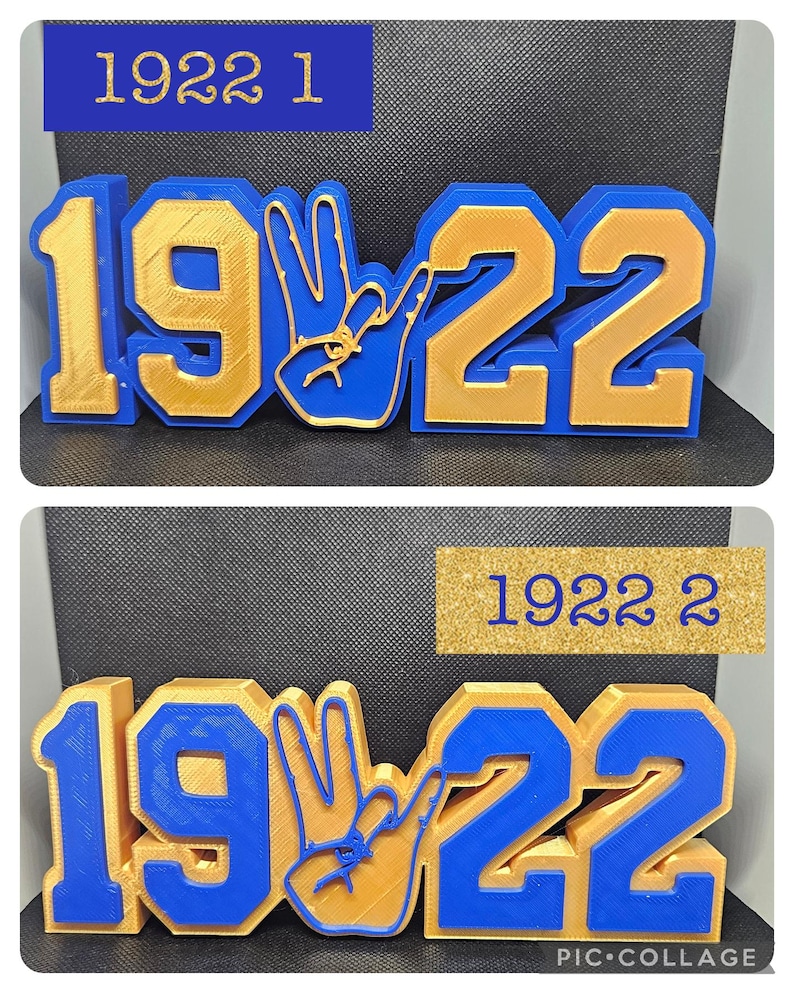 3D Printed D9 Desk Plate: Personalized Sorority Fraternity Gift - Etsy