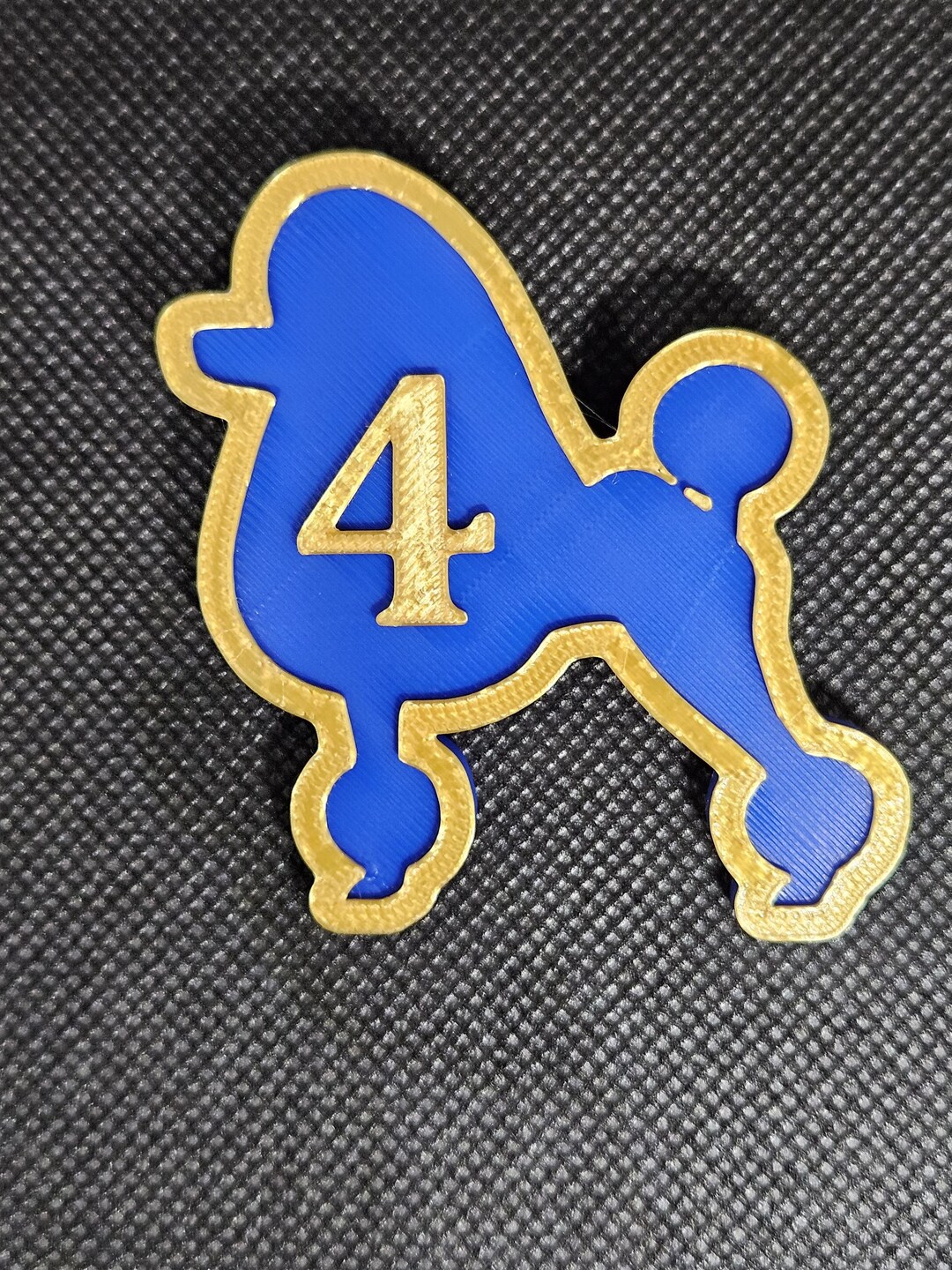 Poodle Pin, Soror Pin, Blue and Gold Pin, Personalized Sorority Pin, Custom Poodle Pin, Pretty ...