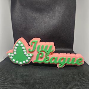 3D Printed D9 Desk Plate: Personalized Sorority Fraternity Gift - Etsy