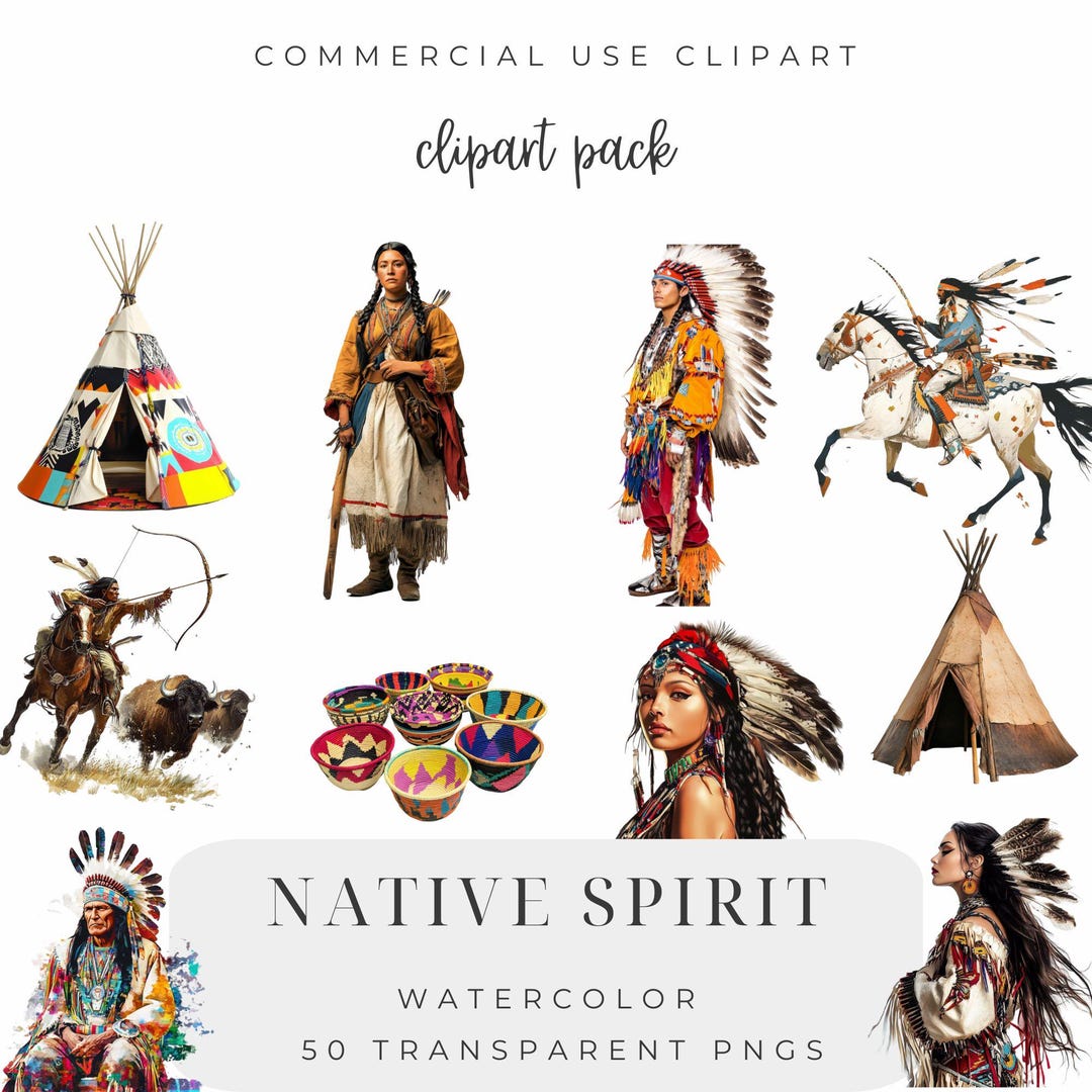 Native Spirit, Native American Clipart, Teepee, Indians, Bow & Arrow ...