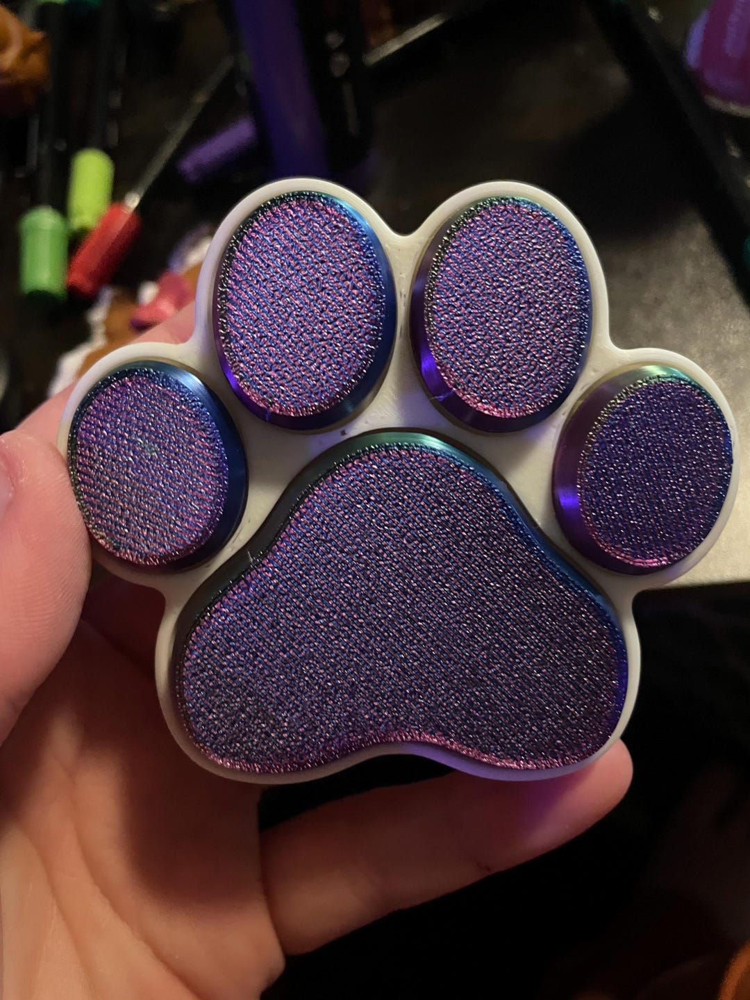 Cat Paw Print Fidget Clicker - Etsy