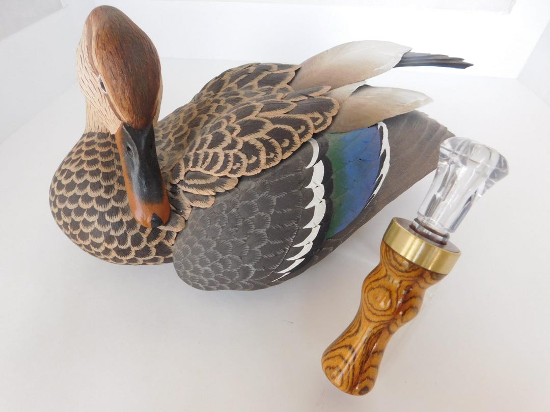 Handcrafted Bocote Wood Double Reed Duck Call With Brass Ring - Etsy