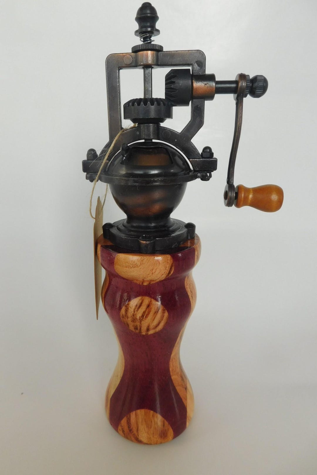 Handcrafted Lotus and Purpleheart Wood Pepper Mill Pepper Grinders Salt ...