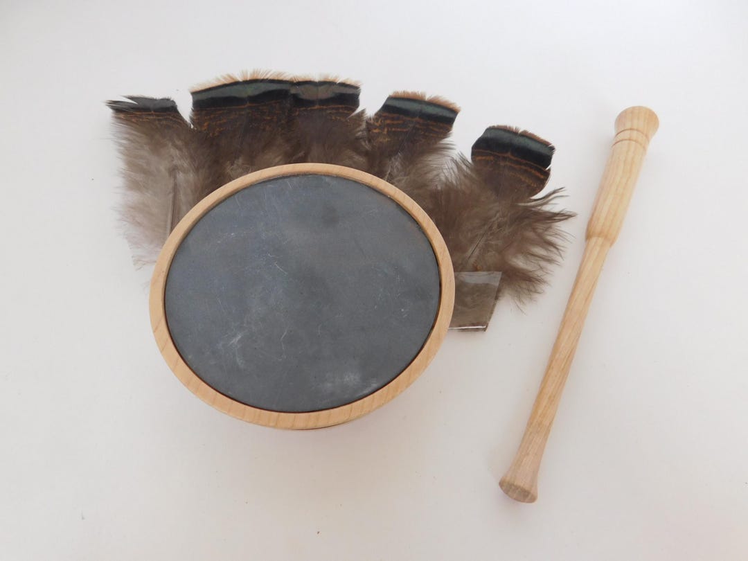 Handcrafted Curly Maple Wood Pot Turkey Call With Gray Slate Surface ...