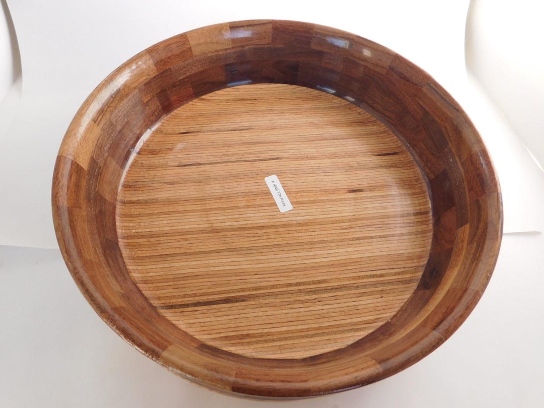 Handcrafted Segmented Ash and Sapele Wooden Bowl - Etsy