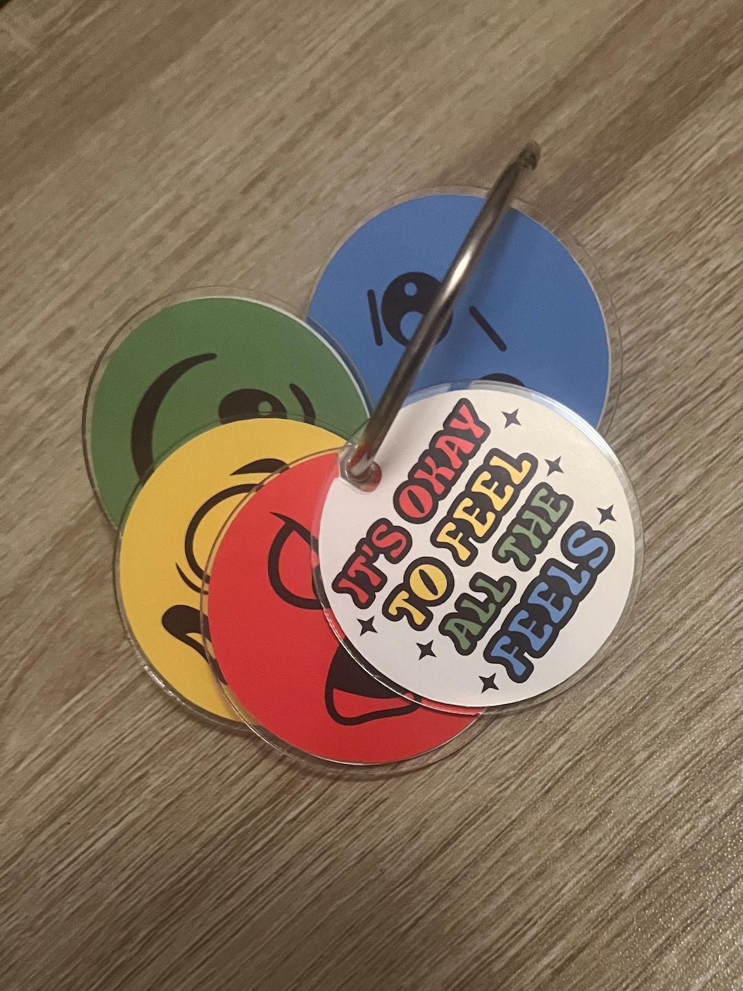 Zones of Regulation Emotion Keychain/classroom & Therapy Tool - Etsy Canada