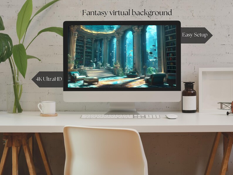 Underwater Palace Zoom Background | Fun & Immersive Virtual Backdrop ...