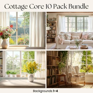 Cottagecore Virtual Backgrounds: Cozy Zoom Backgrounds (10 Pack) - Etsy