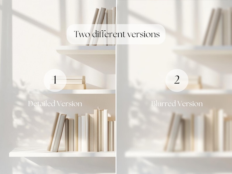 Minimalist Virtual Background - White Wall With Shelf, Neutral Books ...