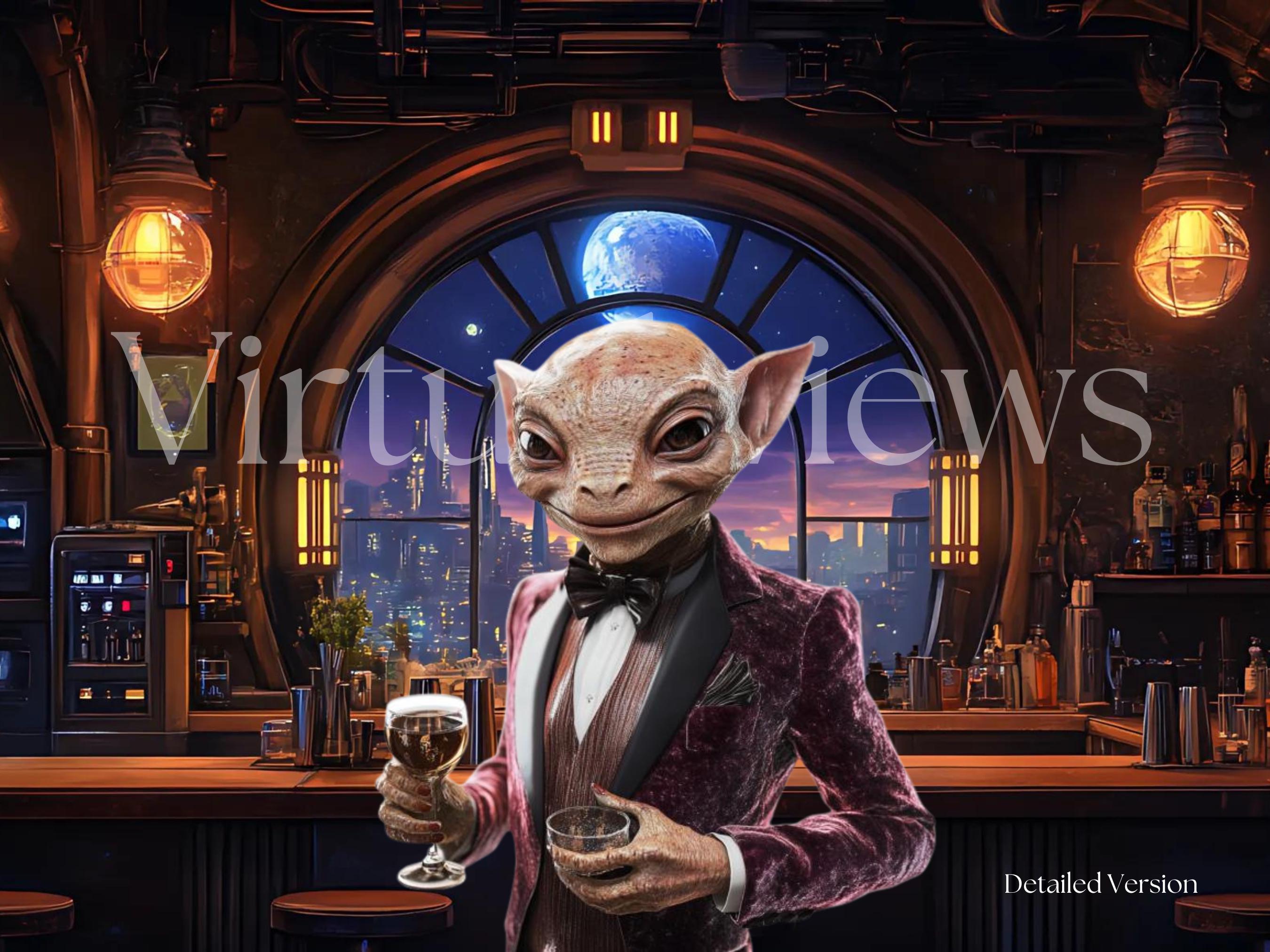 Intergalactic Bar Zoom Background - Perfect for Zoom, Teams, Google ...