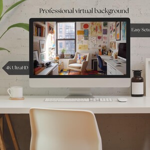 Artistic Zoom Background: Creative Virtual Backdrop (digital Download ...