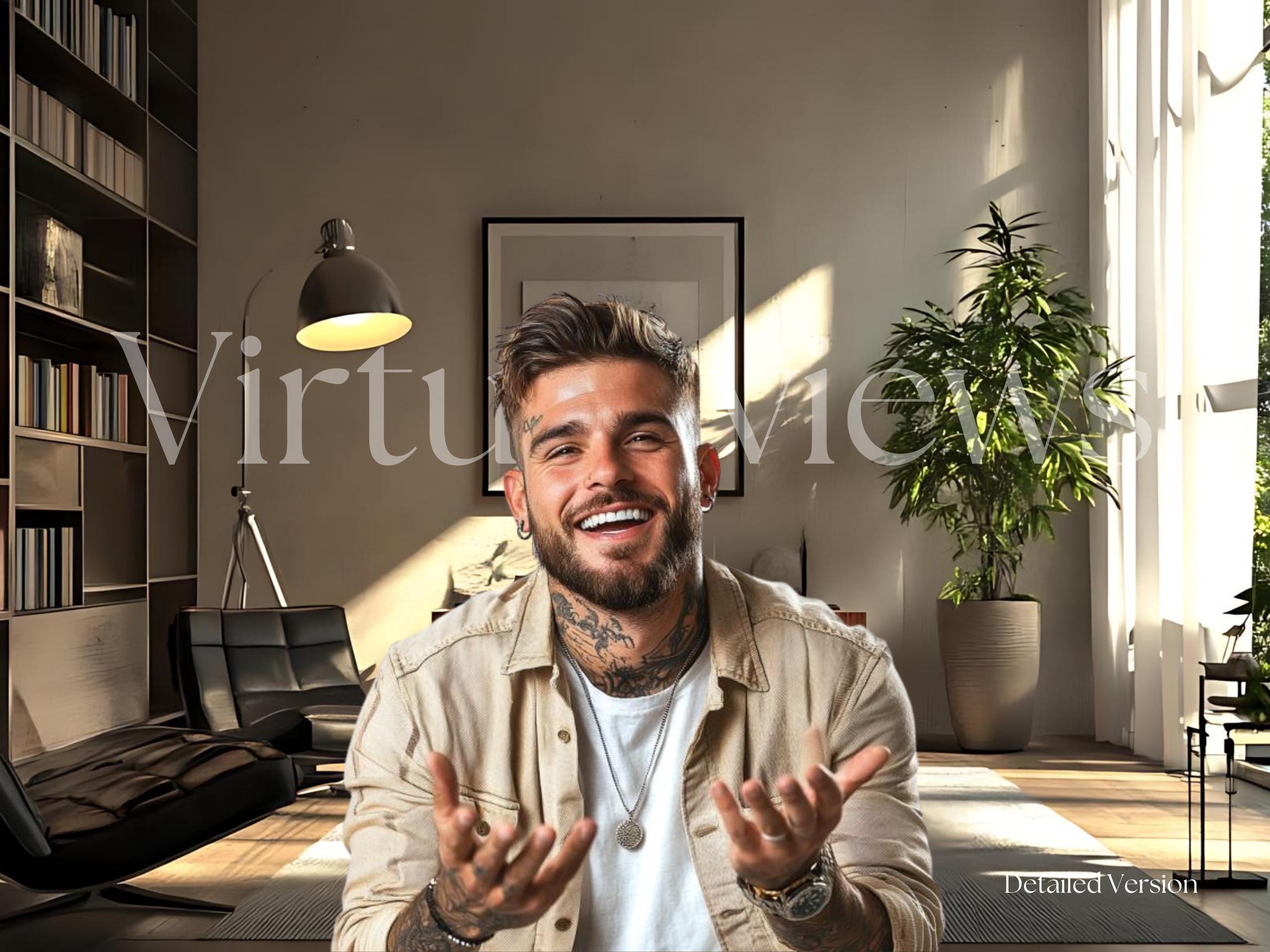 Industrial Loft Zoom Background - Professional Virtual Office for Zoom ...