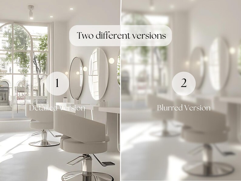 Modern White Salon Background for Zoom, Teams, Skype, and Virtual ...