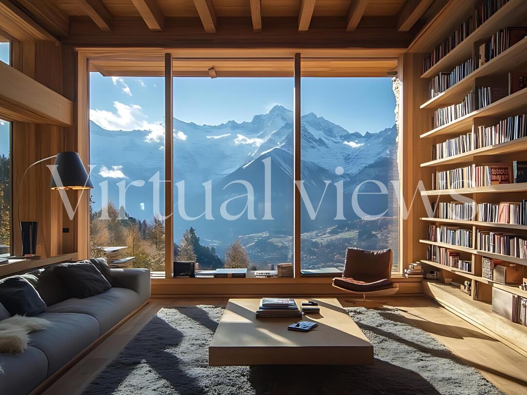 Mountain View Zoom Background, Virtual Office Backdrop for Zoom, Teams ...