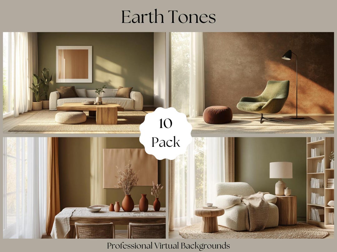 10 Earth-toned Virtual Backgrounds for Zoom, Teams, & Streaming ...