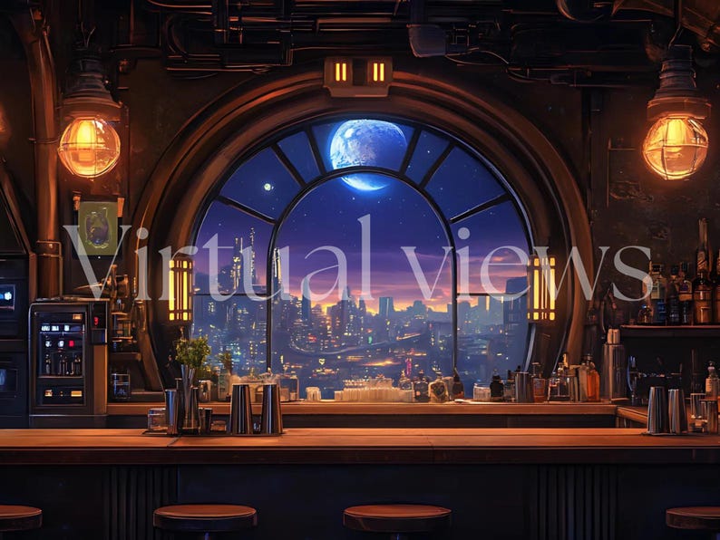 Intergalactic Bar Zoom Background - Perfect for Zoom, Teams, Google ...