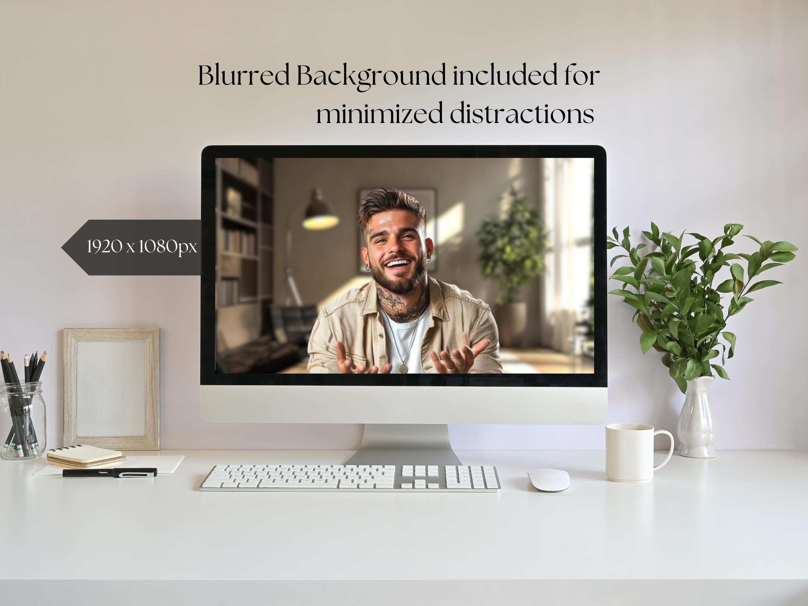 Industrial Loft Zoom Background - Professional Virtual Office for Zoom ...