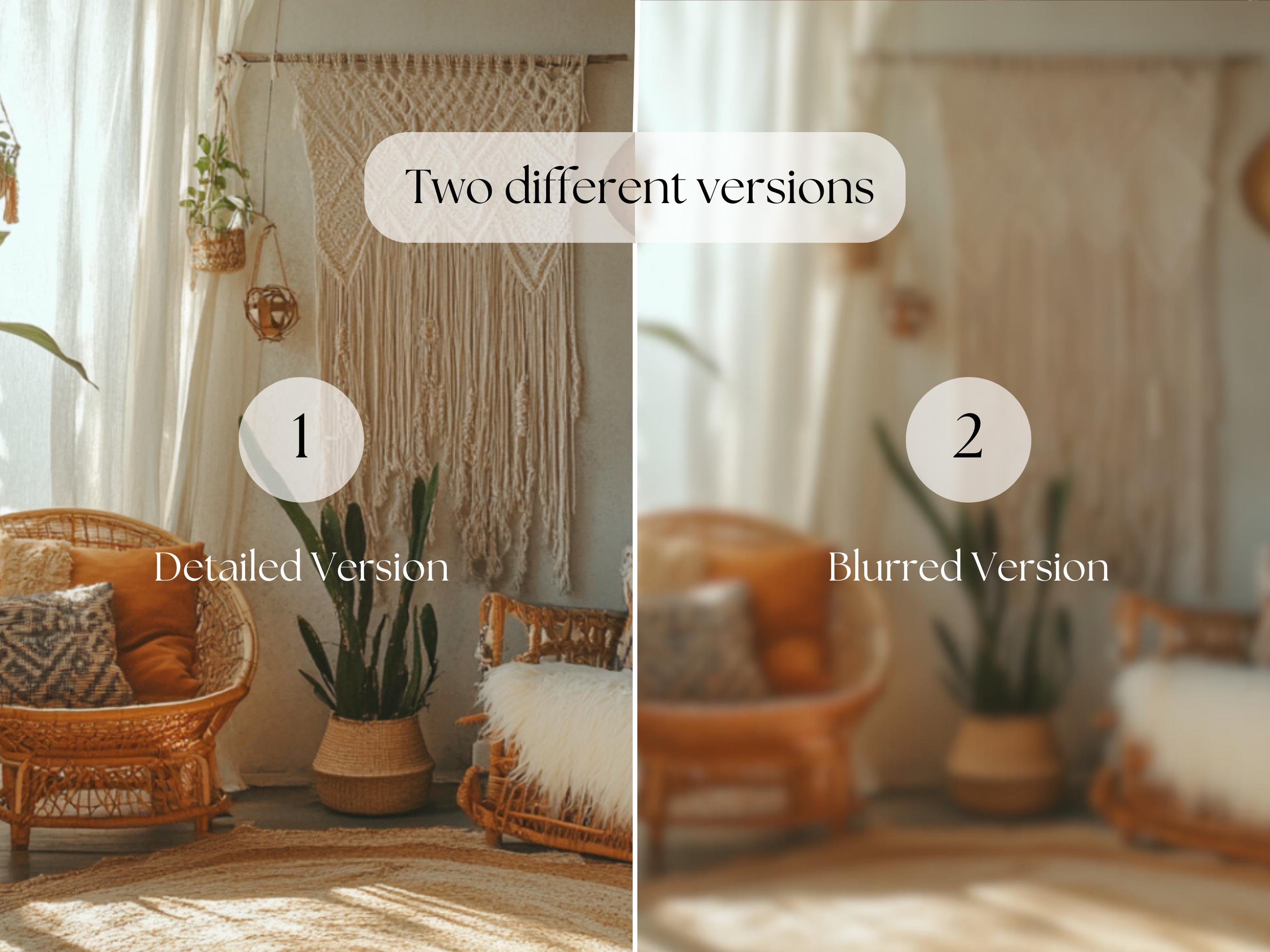 Boho Virtual Background: Artful Home Office Decor (digital Download) - Etsy