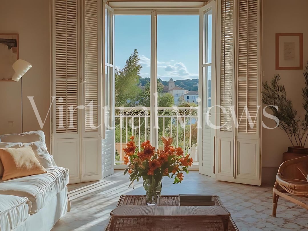 Parisian Zoom Background, Stylish Riviera Microsoft Teams Backdrop ...