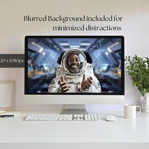 Spaceship Zoom Background - Virtual Office Backdrop for Teams, Google ...