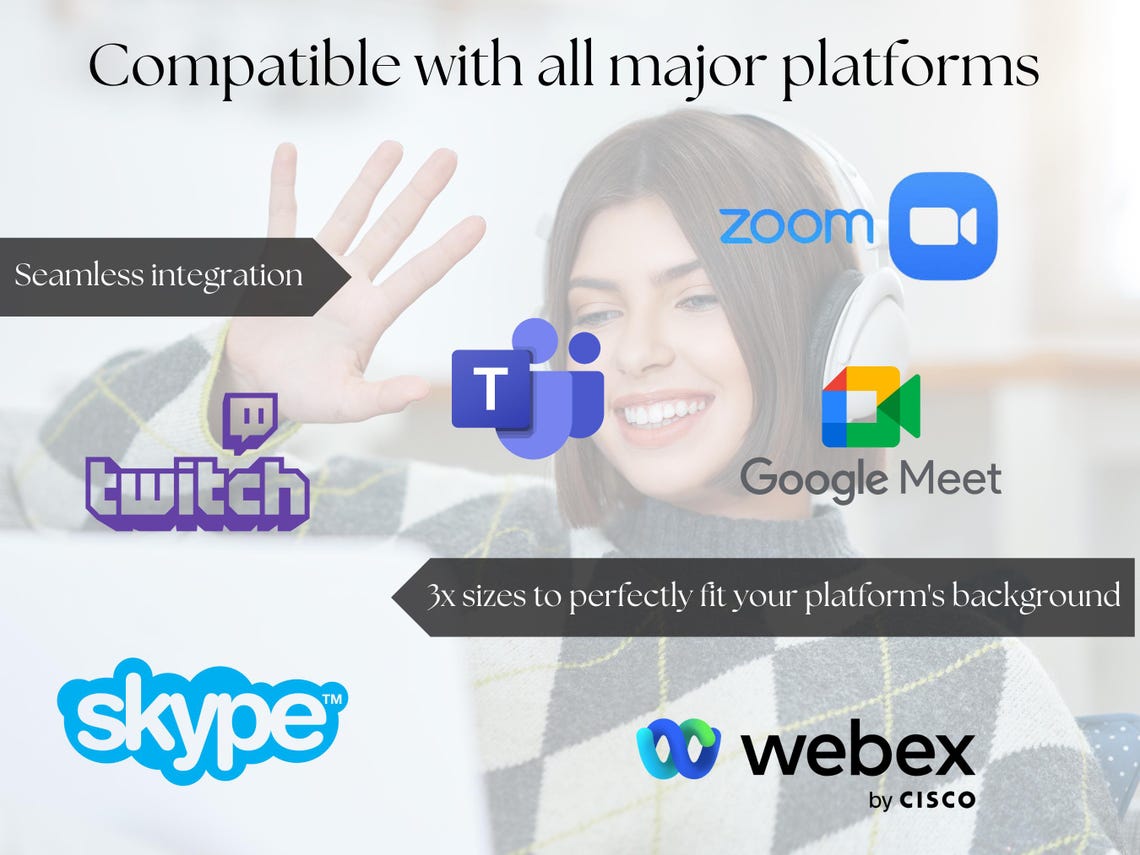 Modern Zoom Background, Teams Meeting Background, Professional Virtual ...