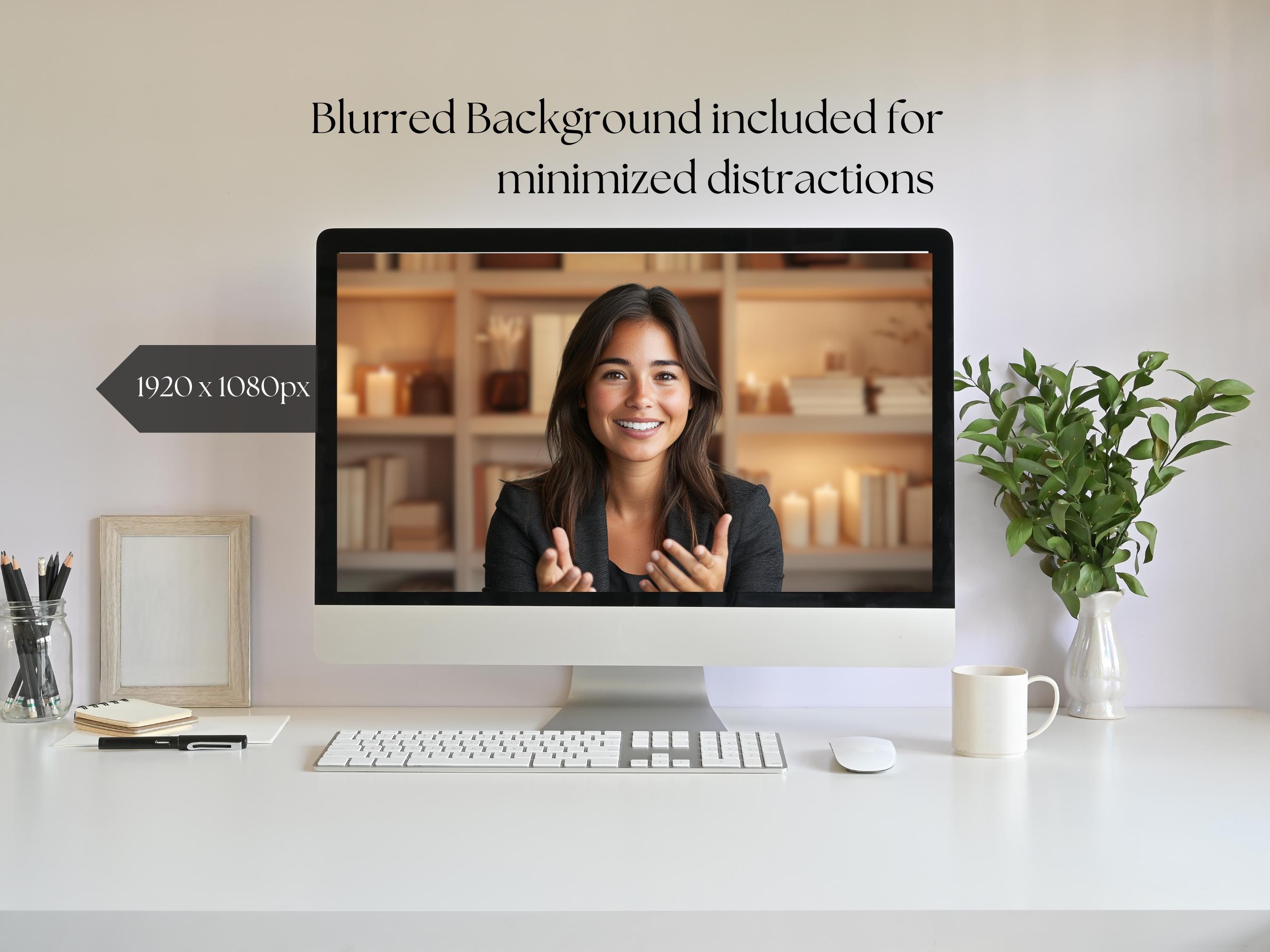 Cozy Bookcase Zoom Background: Professional Virtual Library - Etsy