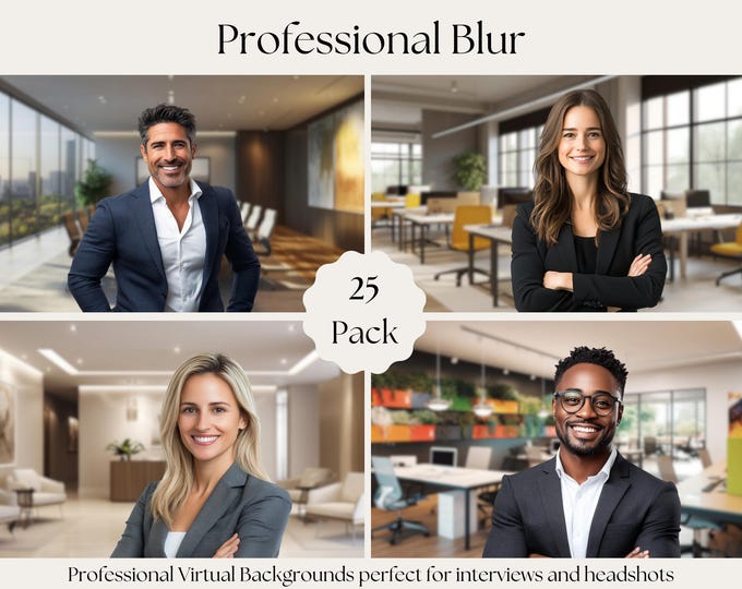 Professional Zoom Backgrounds: Virtual Office, Meeting & Interview ...