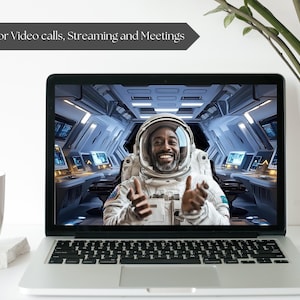 Spaceship Zoom Background - Virtual Office Backdrop for Teams, Google ...