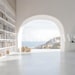 White Villa Virtual Background: Elegant Island View (for Zoom, Teams ...