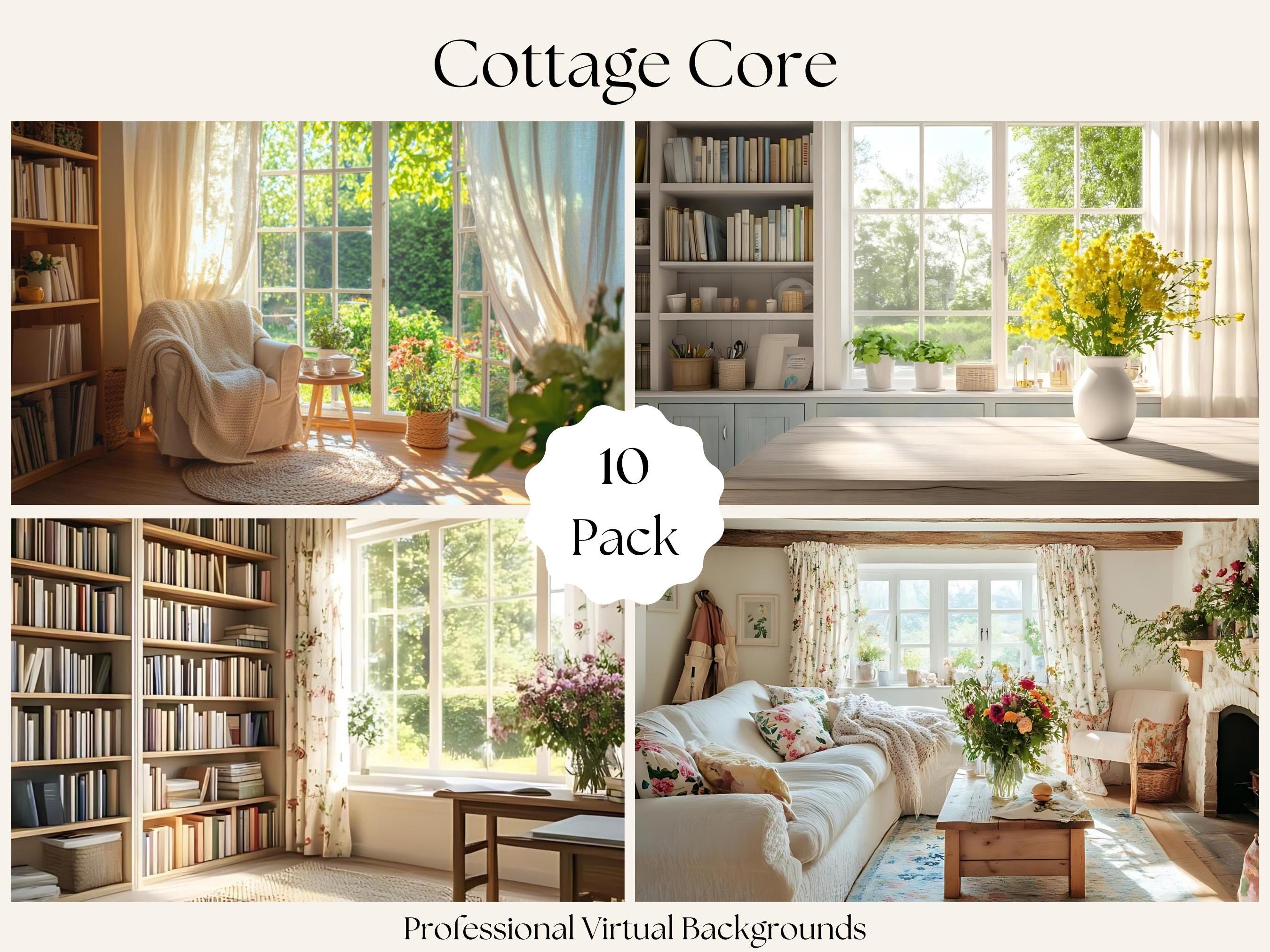 Cottagecore Virtual Backgrounds: Cozy Zoom Backgrounds (10 Pack) - Etsy