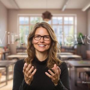 Classroom Zoom Background Professional, Sleek Design for Virtual ...