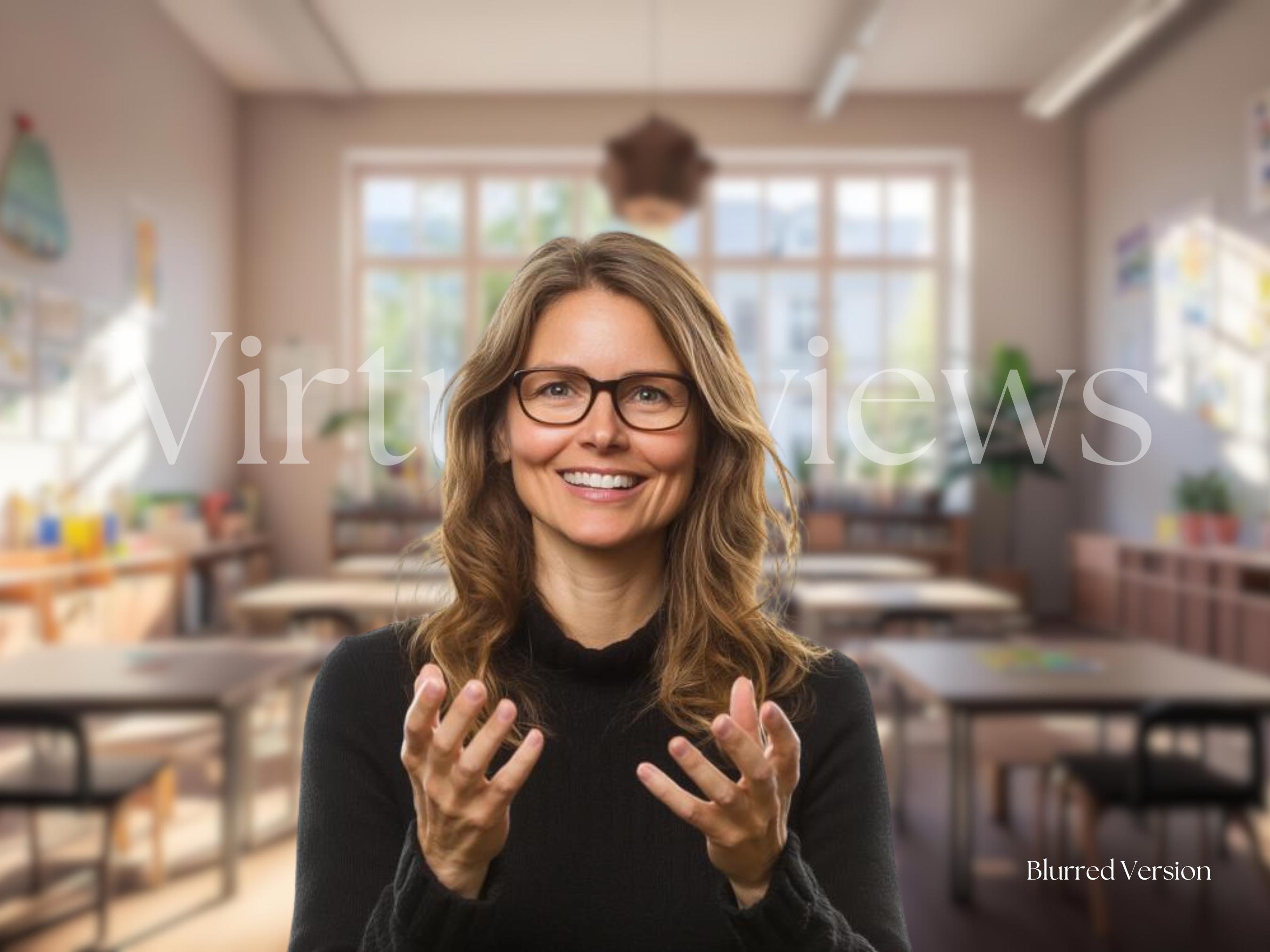 Classroom Zoom Background Professional, Sleek Design for Virtual ...