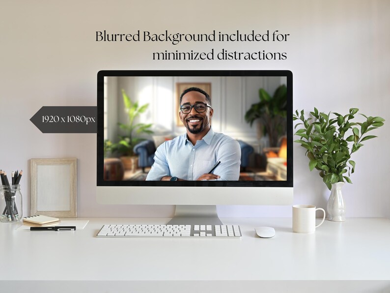 Colourful Living Space Zoom Background Ideal for Zoom Calls, Microsoft ...