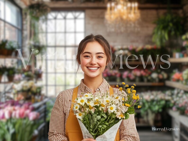 Florist Zoom Background for Virtual Meetings, Teams Meeting, Flower ...