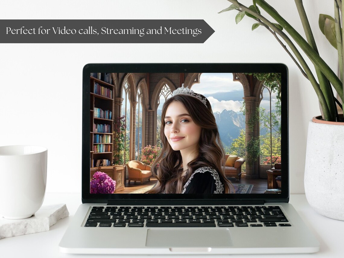 Castle Fantasy Zoom Background: Medieval Virtual Backdrop - Etsy