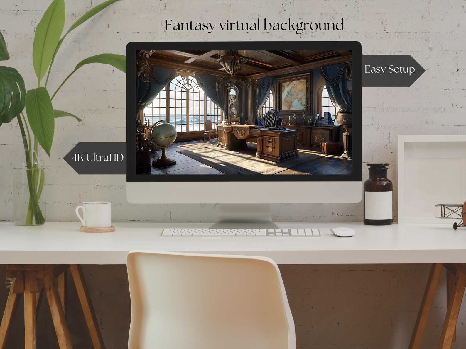 Pirate Ship Zoom Background | Adventure-filled Virtual Backdrop for ...