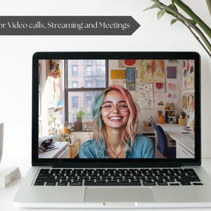 Artistic Zoom Background: Creative Virtual Backdrop (digital Download ...