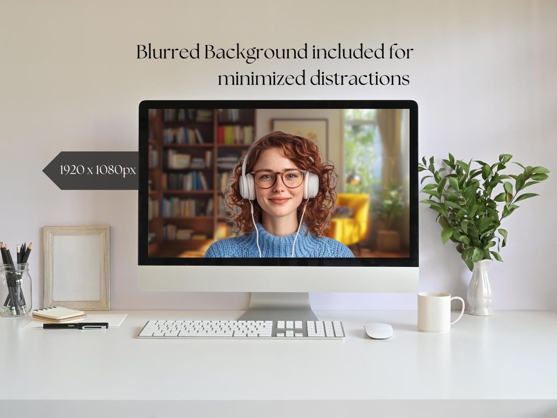 Warm Living Space Virtual Background, Perfect for Zoom, Microsoft Teams ...