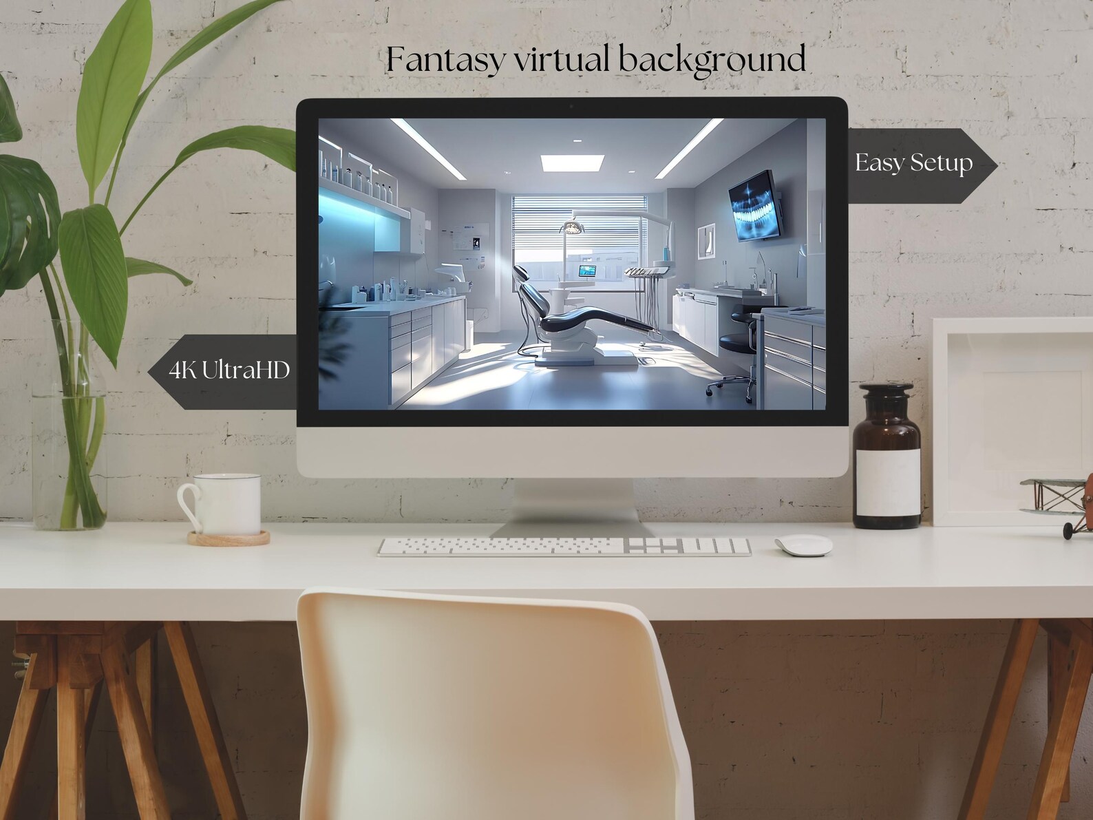 Dental Surgery Zoom Background for Professional Video Calls - Ideal for ...