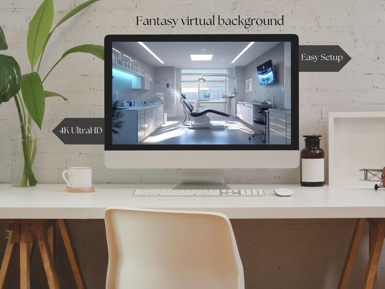 Dental Surgery Zoom Background for Professional Video Calls - Ideal for ...